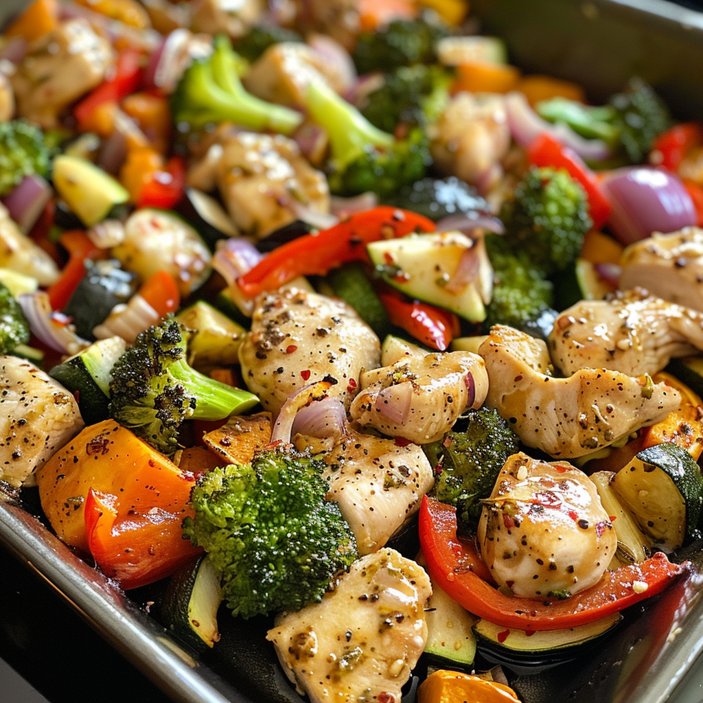 Delicious One Pan Chicken and Veggies Recipe for Family Gatherings